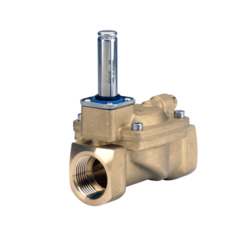 Danfoss 032U7125 EV220B NC Solenoid Valve, 1″ Brass, Water/Brine – PLC ERA