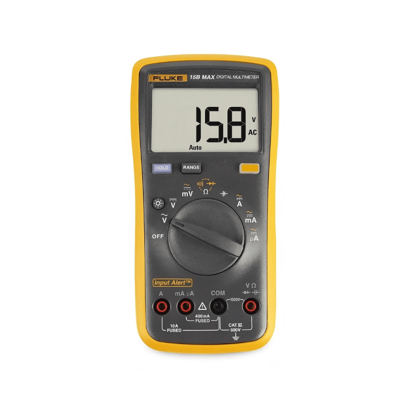 Fluke 15B+ MAX Professional-Grade Digital Multimeter Built for Electri ...